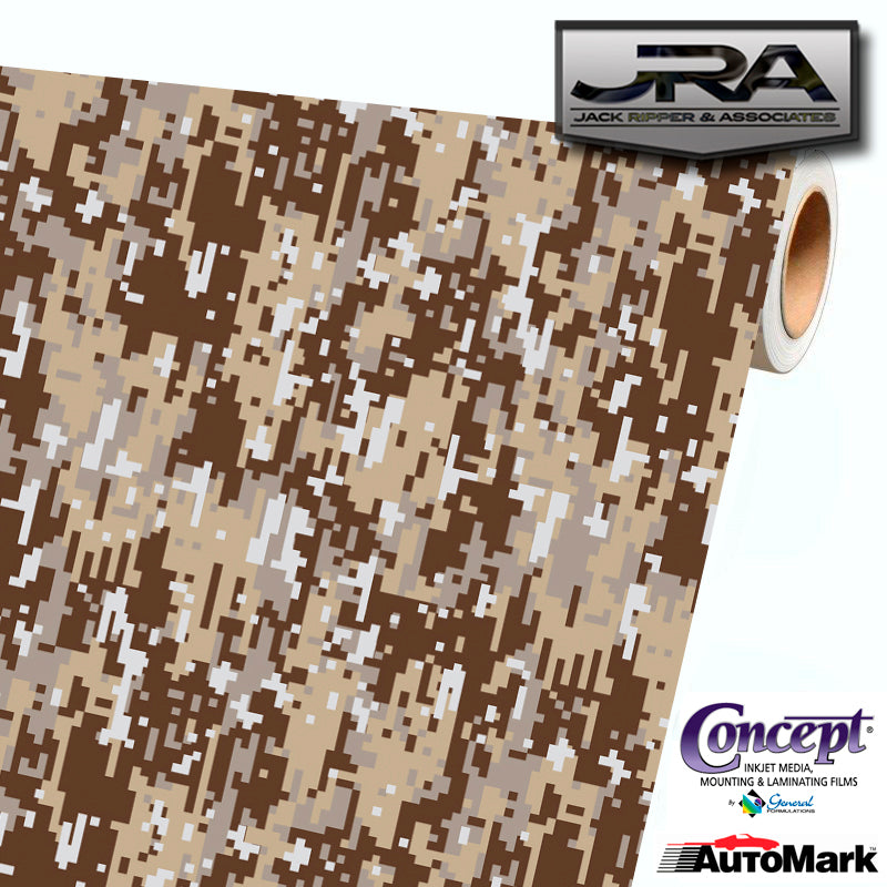 URBAN DESERT Digital Camouflage Vinyl Car Wrap Camo Film Decal Sheet R ...